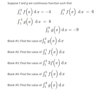 Solved Suppose Fand G Are Continuous Function Such That 8