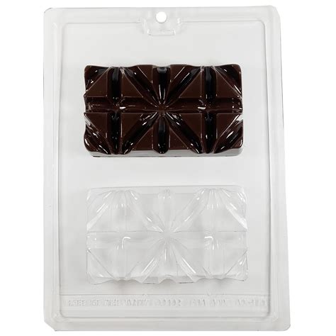 Break Apart Geo Candy Bar Chocolate Mold Candy Making Supplies