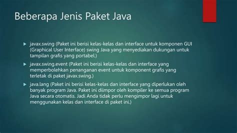 Java Package Materi Untuk Kelas Xii Smkpptx