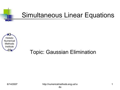 solution numerical methods naive gaussian elimination and gaussian