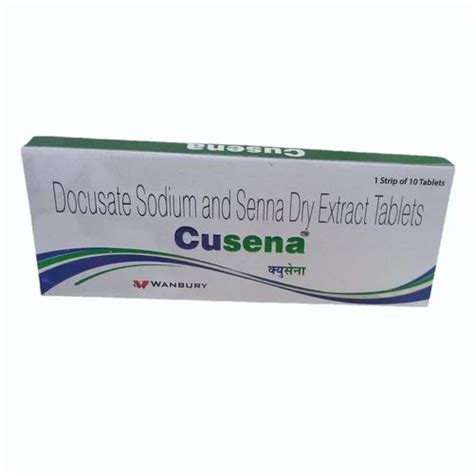 Docusate Sodium Senna Dry Extract Tablet At ₹ 16485stripe Laxatives