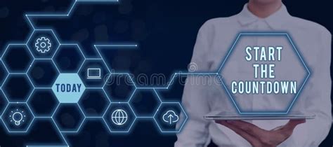 conceptual caption start the countdown business showcase sequence of