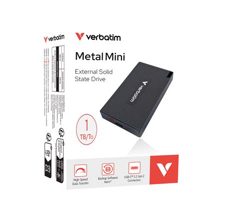 Metal Mini Ssd Usb 32 Gen 2x2 Performance Usb C Connection Verbatim