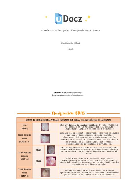 Clasificacion Icdas 159843 Downloadable 3985672 Pdf Anatomía
