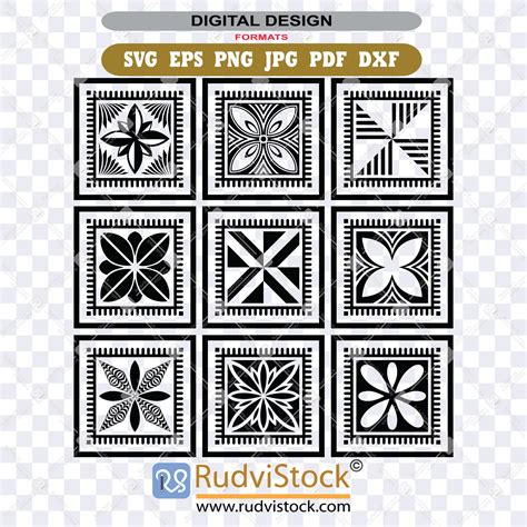 Polynesian Pattern Background Print Rudvistock