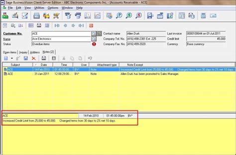 Migrate Customer Notes From Sage Business Vision To Sage 300 Erp Sage 300 Erp Tips Tricks