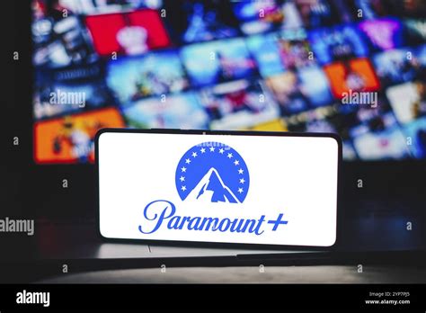 In This Photo Illustration The Paramount Plus Logo Is Displayed On A