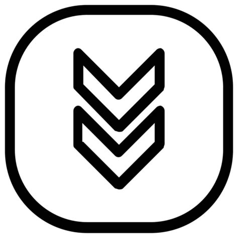 Chevron Navigation Arrow Icon Outline Style Stock Vector By ©iconfinder