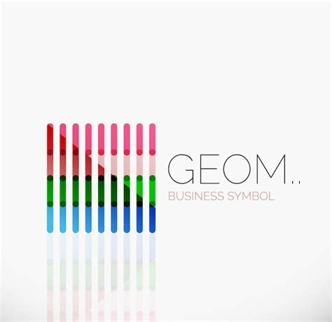 Premium Vector Logo Linear Abstract Geometric Icon