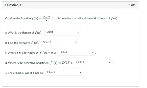 solved consider the function f x 2ex e−x in this question