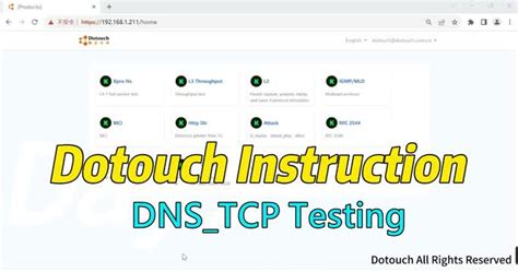 Video Dotouch On Linkedin Demonstration Dns Over Tcp Testing 7min