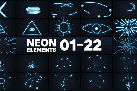 Neon Elements 01 22 2d Textures And Materials Unity Asset Store
