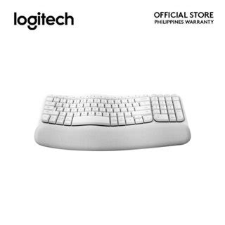 Logitech Wave Keys Ergonomic Bluetooth Wireless Keyboard With Cushioned Palm Rest Shopee