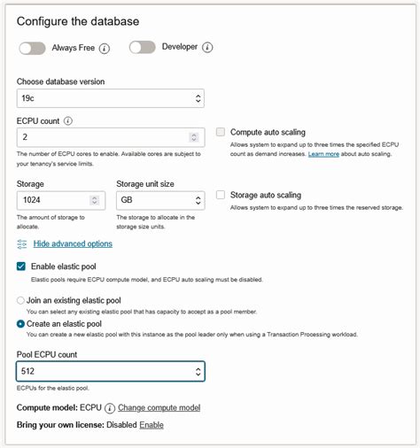 Use And Manage Elastic Pools On Autonomous Database