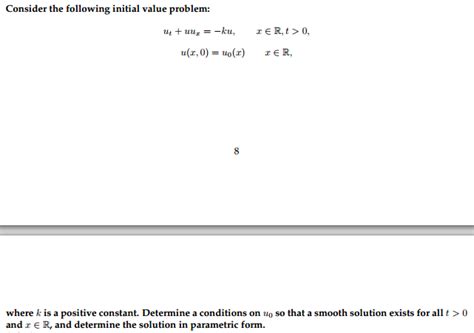 solved consider the following initial value problem ut uux