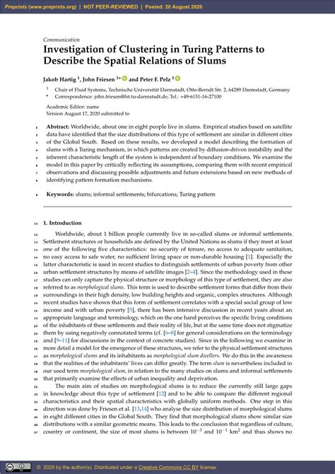 investigation of clustering in turing patterns to describe the spatial