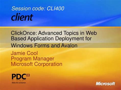 Ppt Clickonce Advanced Topics In Web Based Application Deployment