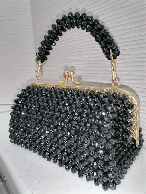 Сумочка из хрустальных бусин 🖤 Crystal beaded bag🖤 | Сумочка, Сумки ...
