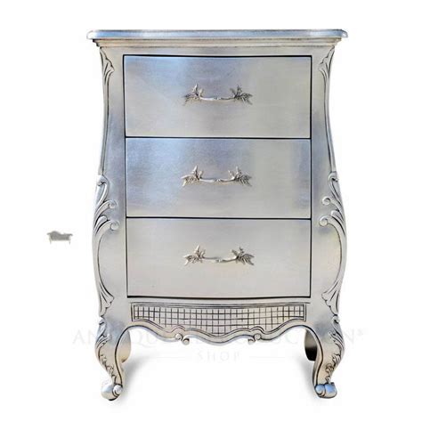 3 Drawer Bedside Table French Provincial Peacock Antique Reproduction Shop Fabulous