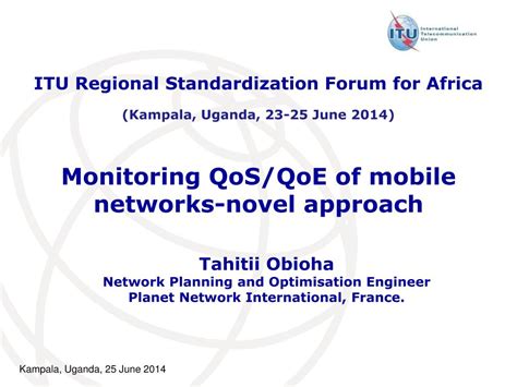 Ppt Monitoring Qosqoe Of Mobile Networks Novel Approach Powerpoint