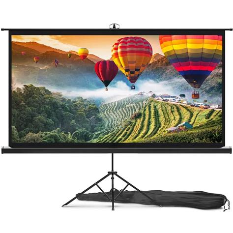 Pyle Tripod Stand Projector Screen 72 Inch 365 Requests Flip App