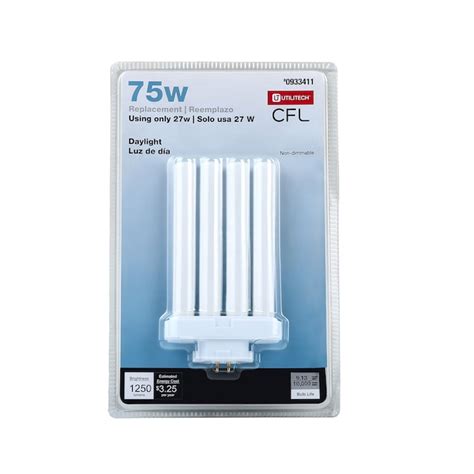 Utilitech Cfl 75-Watt EQ Quad tube Daylight Gx10q-4 Pin Base Cfl Light ...