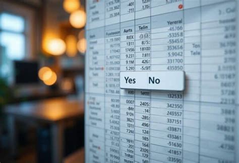 Excel Yes No Drop Down