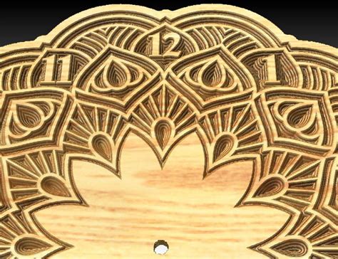 Clock Vector File For V Carving Files For Cnc Ai Eps Dxf Etsy