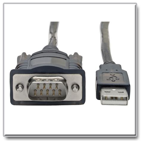 Tripp Lite RS232 To USB Adapter Cable With COM Retention USB A To DB9 M M FTDI 5 Ft USB