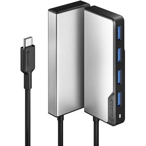 Alogic USB C Fusion SWIFT 4 In 1 Hub Space Grey Walmart Business Supplies