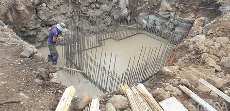 제주시 한림읍 귀덕리 근생시설 07 20 임시전기 계량기 설치 및 물탱크실 바닥 콘크리트 타설 제주시 한림읍 근생시설