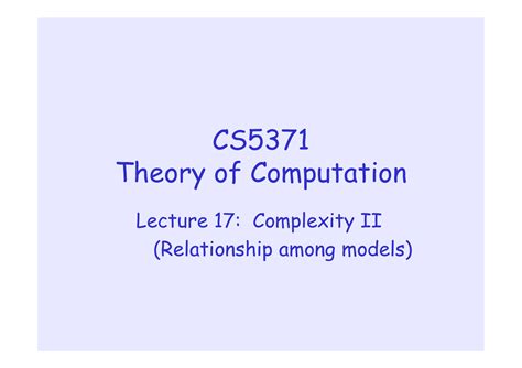 Lecture Assignments Theory Of Computation Studocu
