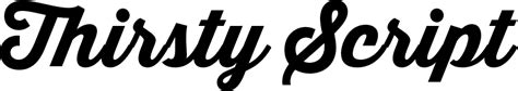 thirsty script extrabold demo font