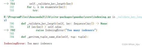 Pandas报错too Many Indexers Csdn博客