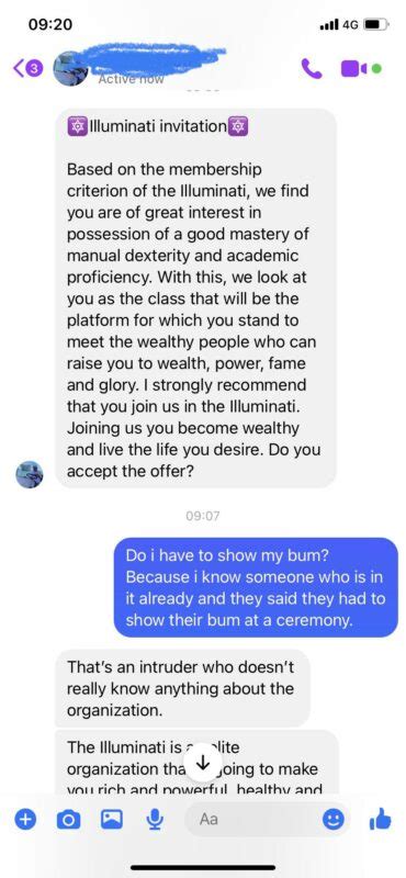 This Fabulous Response To A Very Special Invite From The Illumaniti