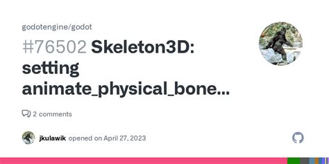 skeleton3d setting animate physical bones in the inspector does not work · issue 76502
