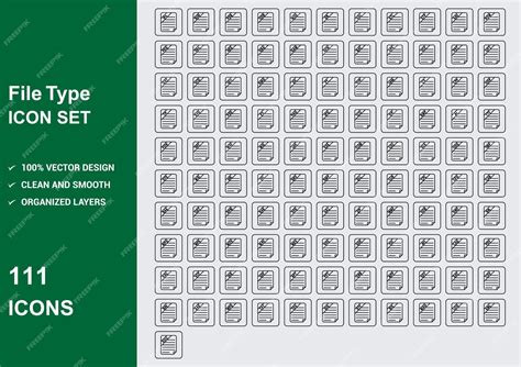 Premium Vector File Type Style Icons With White Background Free Vector