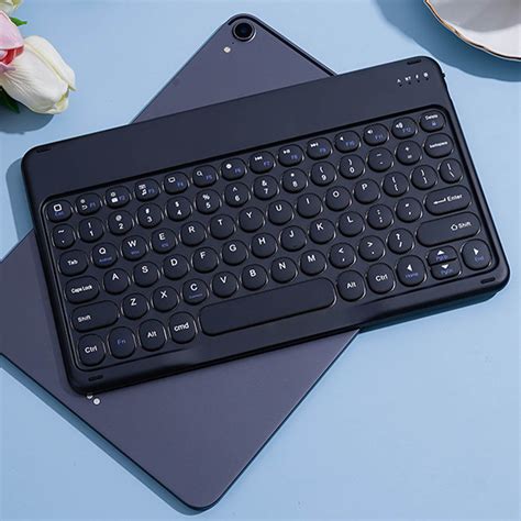 Qocolhg Portable Bluetooth Colorful Computer Keyboards Wireless Mini Compact Retro Typewriter