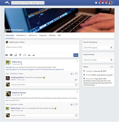 Phpsocial Php Script To Create Social Website Inkthemes