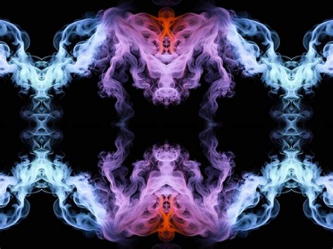 Premium Photo Color Smoke Effect On A Black