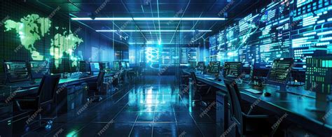 Depict A Cybersecurity Simulation Exercise Testing A Companys Defenses Premium Ai Generated Image