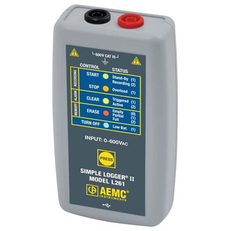 AEMC SINGLE VOLTAGE SIMPLE LOGGER II