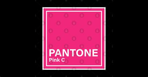 Pantone Pink C Pantone Pink C Sticker TeePublic