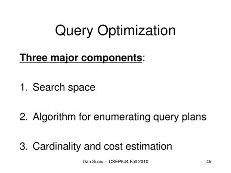 Ppt Lecture 9 Query Optimization Powerpoint Presentation Free Download Id3174186
