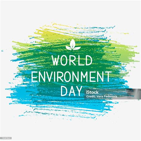 연필 스트로크 배경에 나뭇잎 세계 환경 일 레터링 생태 개념 타이포 그래피 포스터입니다 로고 디자인 배너 전단지 서명 인사말