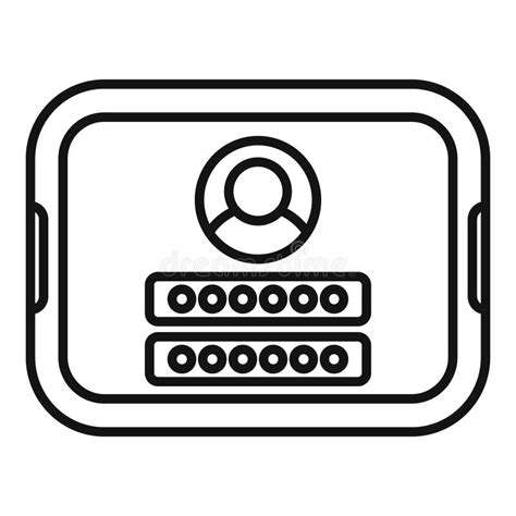 Smartphone Showing User Profile With Password Login Screen Stock Vector Illustration Of Safety