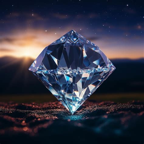 Premium Ai Image Geometrically Perfect Diamond Showcased