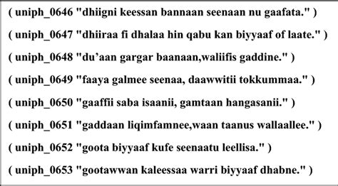 Sample Of Afan Oromo Text Corpus Download Scientific Diagram