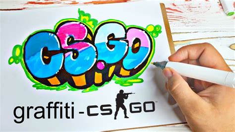 ГРАФФИТИ Csgo КАК НАРИСОВАТЬ урок граффити Graffiti Logo Cs