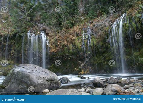 Mossbrae Falls In Dunsmuir California Stock Image Image Of Wide Mossbrae 89178205